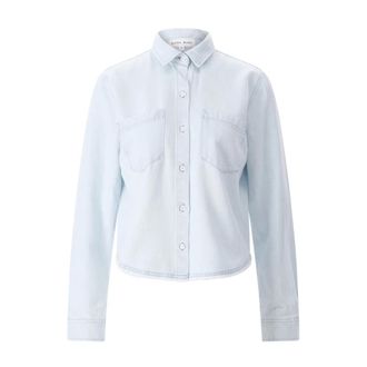 Bella Dahl Femme, Blouses et Chemises, Bleu, Taille: 38 FR Chemise boutonn&eacute;e &agrave; ourlet effiloch&eacute;