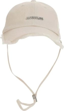 Jacquemus Homme, Accessoires, Beige, Taille: 60 CM La Casquette Artichaut Hat