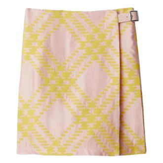 Burberry Sherbet Check Leinenrock - - Skirts - Damen - Mehrfarbig - 2XS