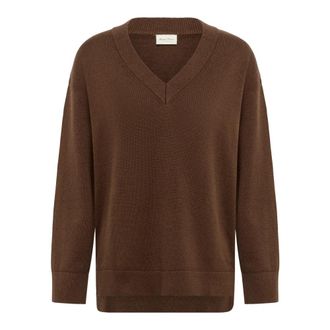 Part Two V-Ausschnitt Strickware - - Knitwear - Damen - Braun - XL