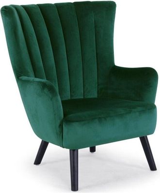 Paris Prix Fauteuil Scandinave Velours Velvet 94cm Vert