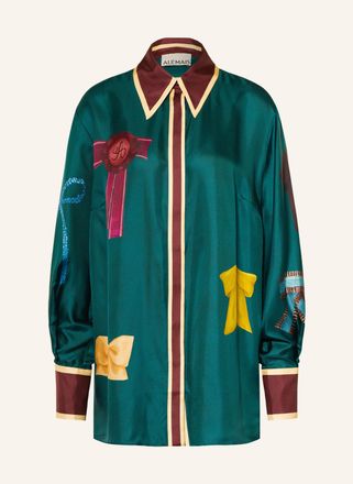 Alemais Al&eacute;mais Hemdbluse Rosette Aus Seide gruen