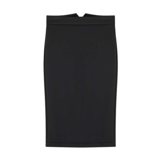 Moncler Schwarzer Bleistiftrock Edward Enninful - - Skirts - Damen - Schwarzk - XS