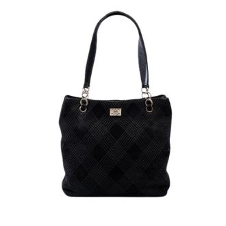 Chanel Pre-owned Wild Stitch Quilted Suede Tote - - Pre-owned - Damen - Schwarzk - ONE SIZE