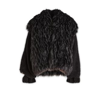 Tu Liz&eacute; Pelzm&auml;ntel & Jacken - - Jackets - Damen - Schwarzk - ONE SIZE