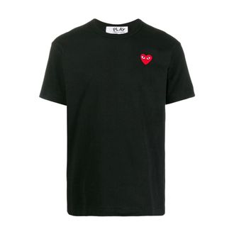 Comme Des Gar&ccedil;ons T-shirt Play noir avec logo - Homme - Tops - Noir - Taille: XS
