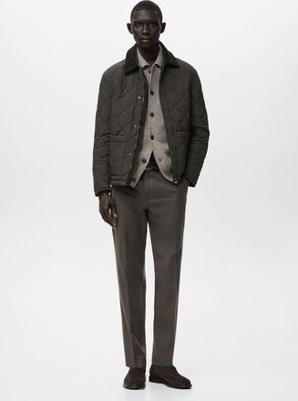 Mango Veste matelassée hydrofuge kaki - Homme - XXL - MANGO MAN