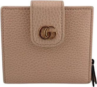 Gucci Portefeuille Bi-fold Pre-owned - Femme - Pre-owned - Beige - Taille: ONE Size