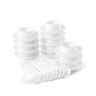 Holst Porzellan Eierbecher-Set Eco mit Löffel 24-tlg. (**)