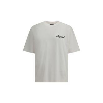 Dsquared2 Dsquared&sup2; Wei&szlig;es Baumwoll-T-Shirt