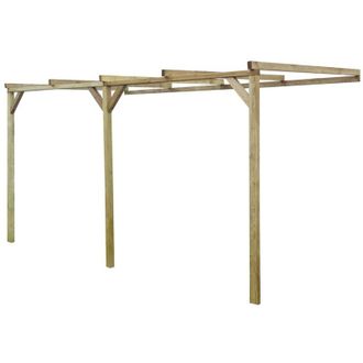 Les Tendances Pergola &agrave; appentis 2 x 4 x 2,2 m Bois