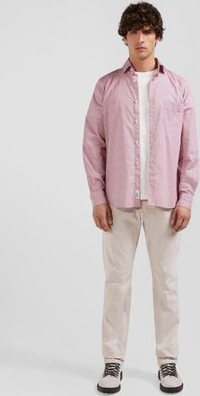 Eden Park Chemise En Coton Rose Coupe Slim