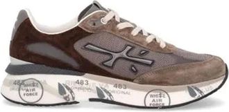 Premiata Wildleder- und Stoff-Sneakers - - Shoes - Herren - Braun - 40 EU