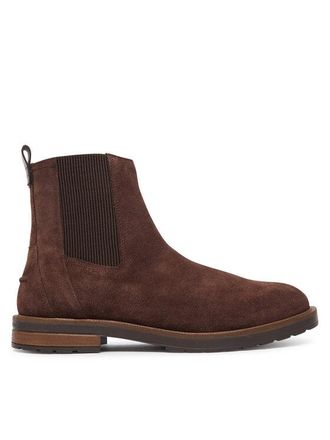 Tommy Hilfiger Stiefeletten Cleated Hilifger Suede Boot FM0FM05961 Braun
