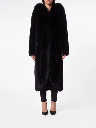 Philipp Plein Pelzmantel Damen Farbe Schwarz
