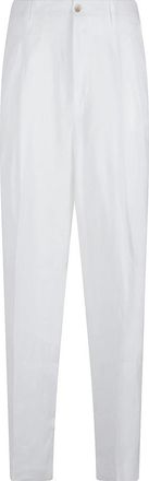 Dolce & Gabbana Leinenhose in Canvas-Optik - - Trousers - Herren - Wei&szlig; - L