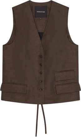 Birgitte Herskind Femme, Vestes, Brun, Taille: 34 FR Tailored Vest