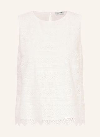 Comma Comma Spitzentop weiss