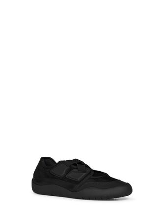 Prada Mens Sneakers Speedrock Black Leather & Mesh Calf Trainers