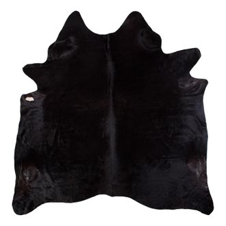 Top Square home24 Rinderfell I Schwarz/Schwarz 160 x 240cm 100% Rinderfell