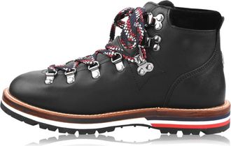 Moncler Femme, Sport, Noir, Taille: 37 EU Blanche Logo Hiker Bottes