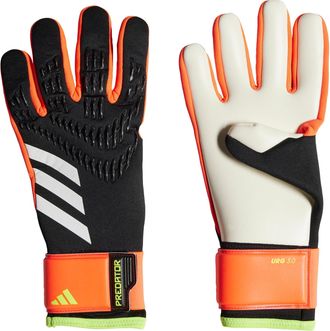 adidas League Predator Torwarthandschuhe, Unisex, für Erwachsene, Schwarz/Solarrot/Solargelb, 5