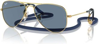Ray-Ban unisex, Accessoires, Jaune, Taille: 52 MM Rj9506S Lunettes de soleil Aviator