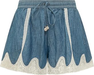 Zimmermann Femme, Shorts, Bleu, Taille: 36 FR Awaken Denim Short