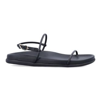 Ancient Greek Sandals Femme, Chaussures, Noir, Taille: 37 EU Semystra Footbed