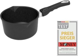 AMT Gastroguss AMZN-918-Z20B Casserole &agrave; lait, &Oslash; 18 cm, hauteur 10 cm, avec manche amovible, ne convient pas aux plaques &agrave; induction, finition anti-adh&eacute;sive Lotan, f