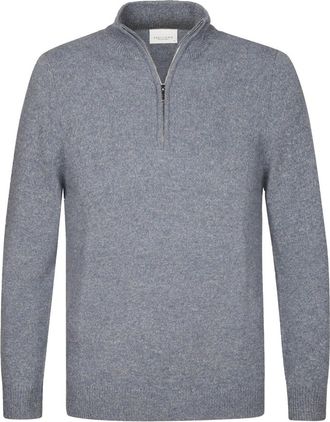 Profuomo Gestrickter Troyer aus zweifarbigen Garn in