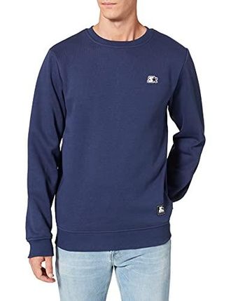 Starter Black Label Homme Starter Essential Crewneck Sweater, Bleu fonc&eacute;, M