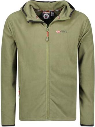 Geographical Norway Uniciaama Men - Polaire Fine Homme Chaude Zip - Veste Automne Hiver Printemps Chaud Hommes - Longues Manches Pull Fourrure Doux Confort Outdoor (Kaki 