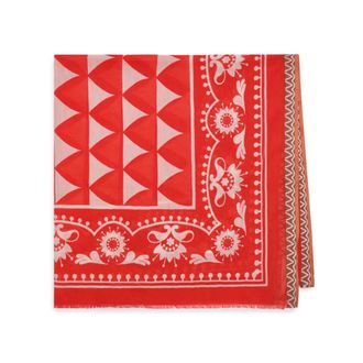 Maliparmi Maliparmi, Femme, Accessoires, Rouge, Taille: ONE Size Collection Print Scarf 90x90