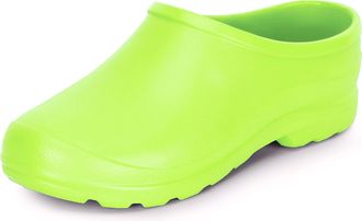 Ladeheid Gartenschuhe Damen und Herren leichte Eva Clogs Bequeme Hausschuhe & Gartenclogs LADW001 (Neon Gr&uuml;n 4173, 37 EU)