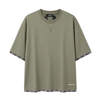 N&deg;21 Oversized T-Shirt - - Tops - Herren - Gr&uuml;n - M