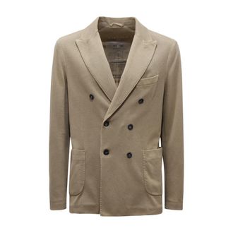 Circolo 1901 Cn4697 Doppiopetto Oxford Jacket - - Suits - Herren - Beige - L