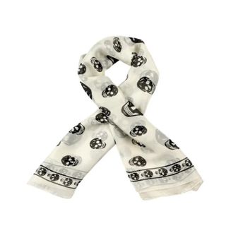 Alexander McQueen Silk Scarf - - Accessories - Damen - Wei&szlig; - ONE SIZE
