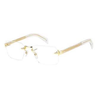 Eyewear by David Beckham Homme, Accessoires, Jaune, Taille: 54 MM Lunettes de mode DB 7116 LOJ