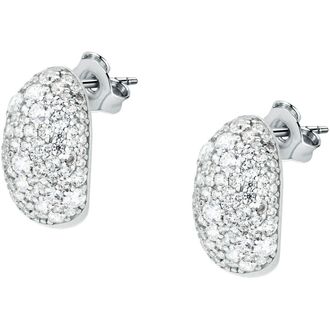 Cleor Boucles doreilles en argent 925/1000 et zircon