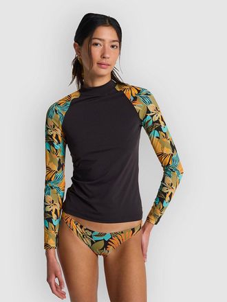 Billabong Ls Rash Guard black pebble