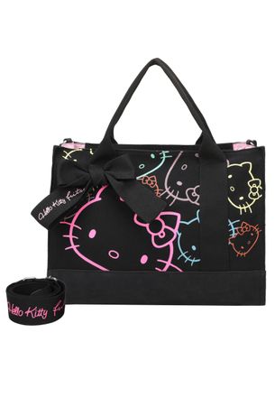 Fritzi Aus Preu&szlig;en Canvas Hello Kitty Tote Bag Limited Outline Black Cat