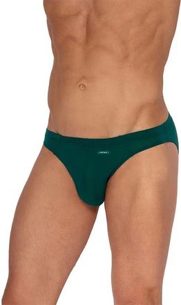 Olaf Benz Herren Slip gr&uuml;n Mikrofaser unifarben