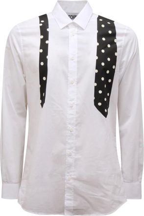 Moschino Homme, Chemises, Blanc, Taille: M Camicia Couture! Chemise en coton