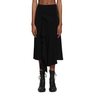 Yohji Yamamoto Flare Wrap Skirt