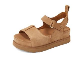 UGG Sandales Goldenstar Hi pour femme, Daim marron, 40 EU