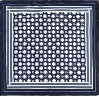 Dolce & Gabbana Homme, Accessoires, Bleu, Taille: ONE Size Pochette avec monogramme