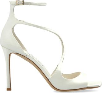 Jimmy Choo London Femme, Chaussures, Beige, Taille: 36 EU Azia 95 Satin Sandales