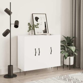 vidaXL Buffet blanc 90x34x80 cm bois ding&eacute;nierie