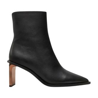 Calvin Klein Leder-Stiefeletten - - Shoes - Damen - Schwarzk - 38 EU